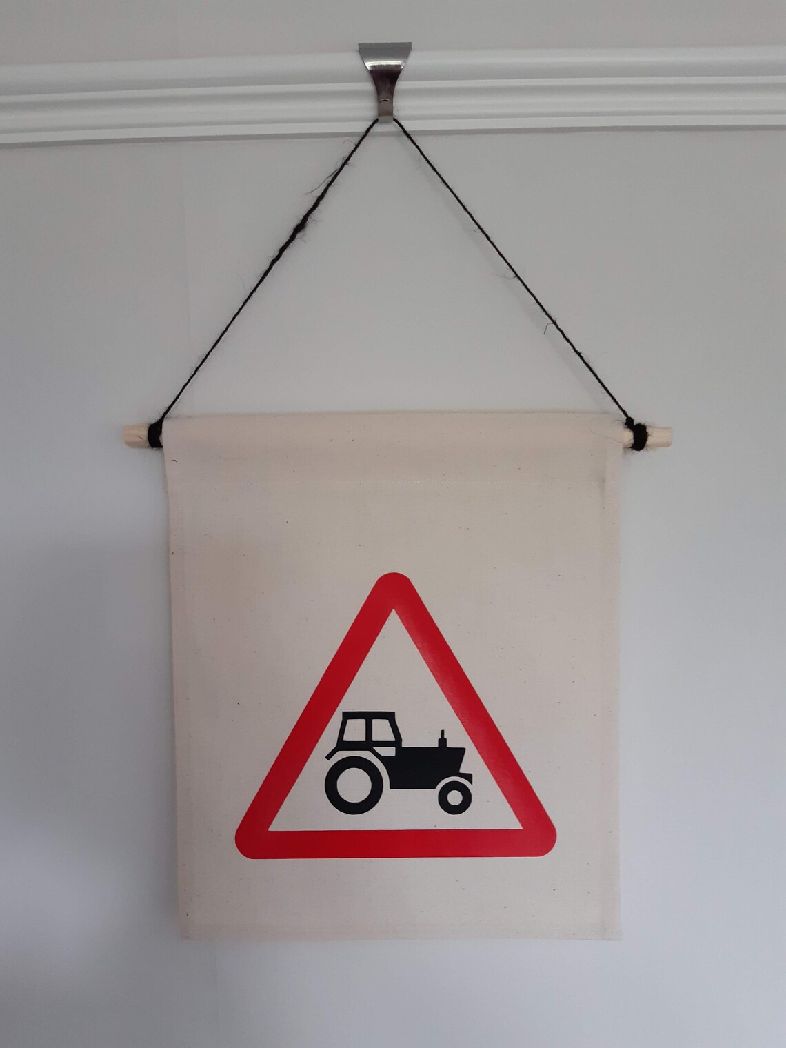 Tractor Road Sign Banner Wall Hanging - Etsy UK