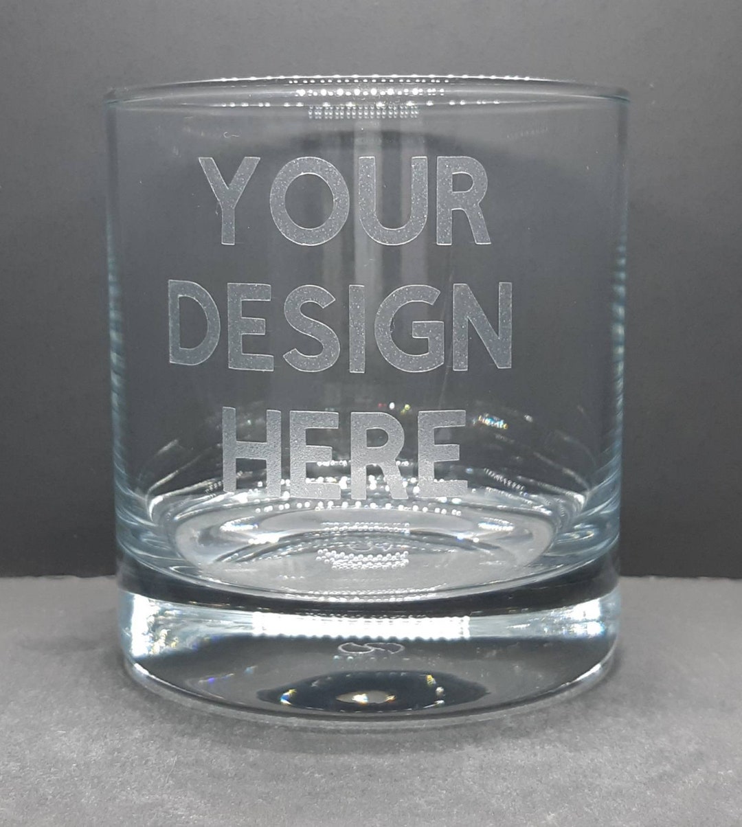 Custom Etched Tumbler Glass - Personalised - Etsy