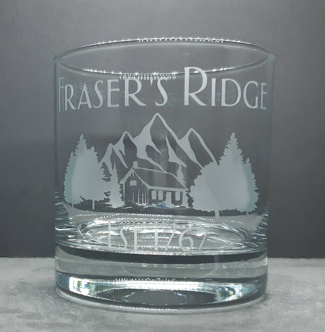 Outlander Inspired Fraser's Ridge Etched Tumbler Glass - Personalised ...