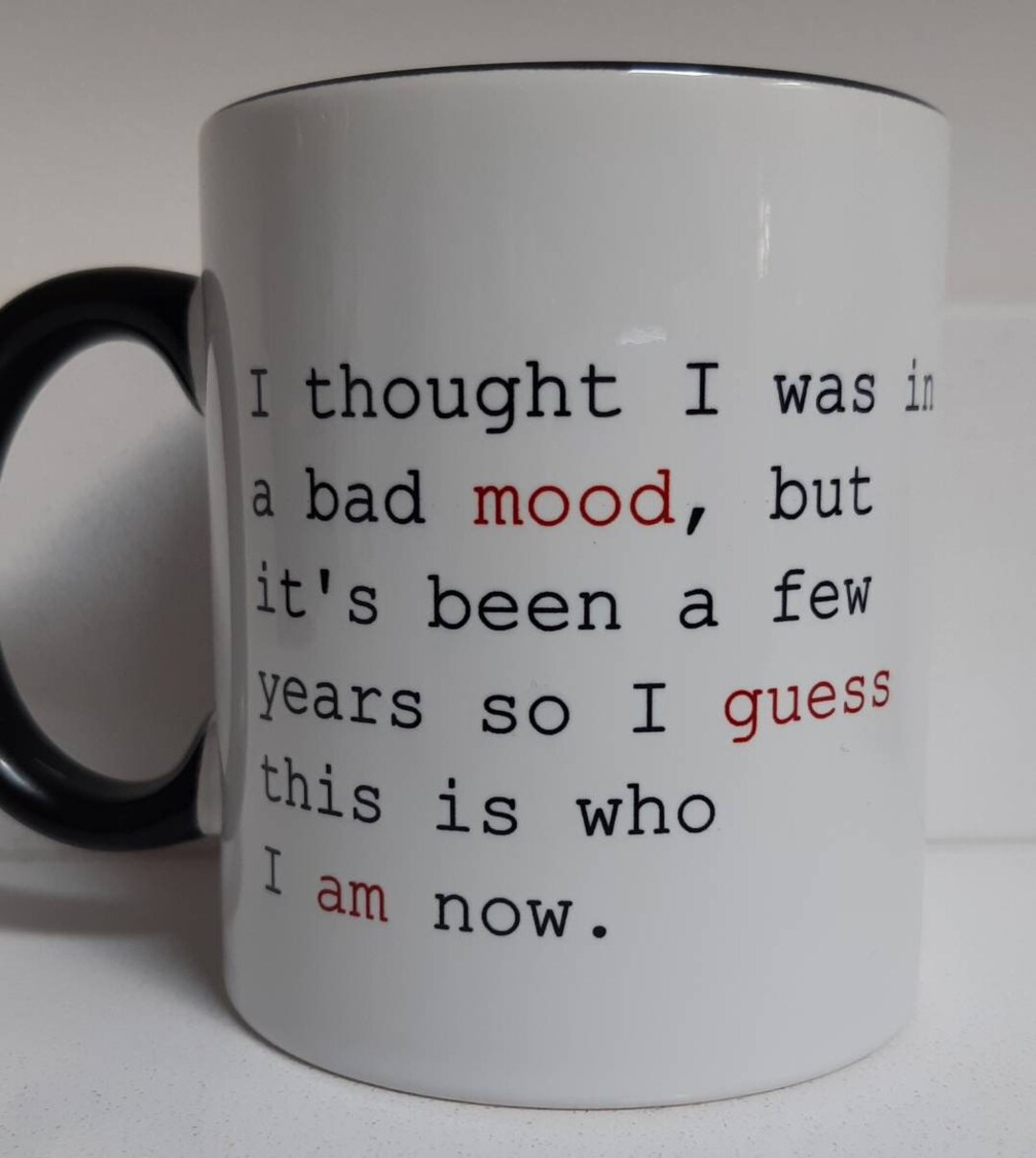 Bad Mood.... Funny Ceramic Mug - Etsy UK