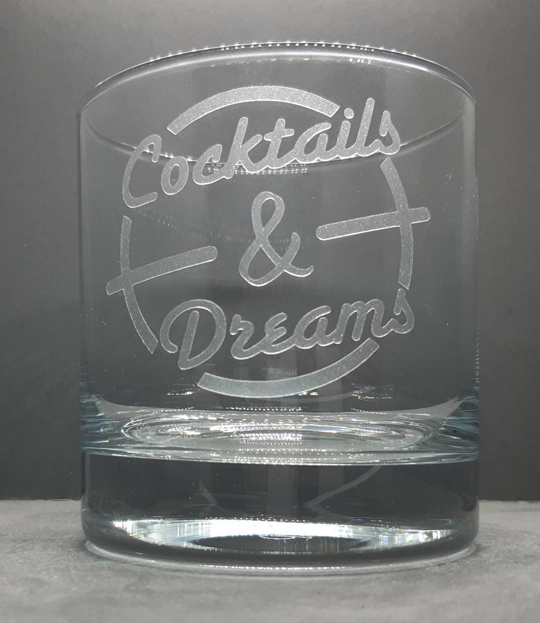 Cocktail Inspired Cocktails & Dreams Etched Tumbler Glass ...