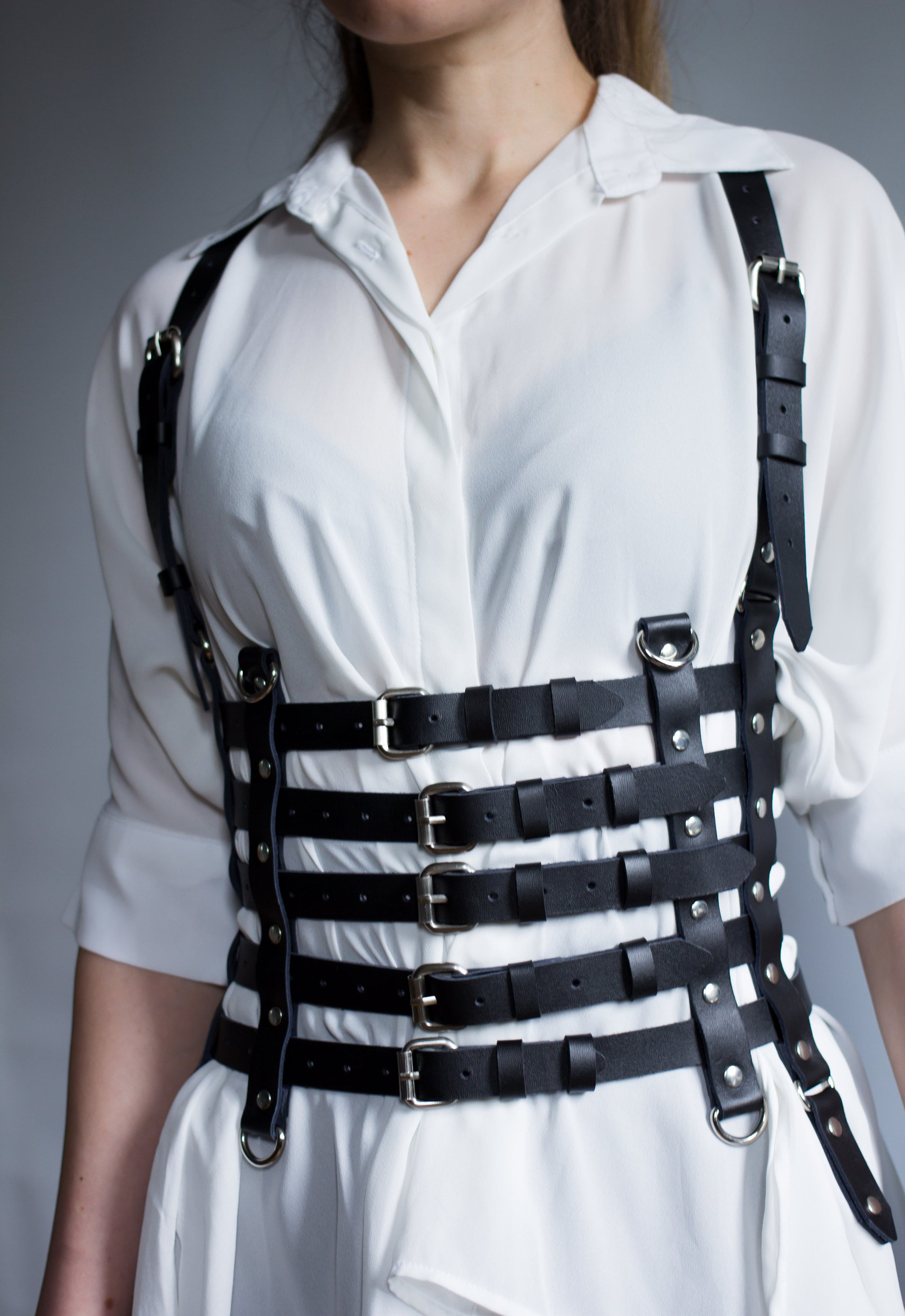 Leather Woman Body Harness, Sexy Gifts, Harness Women, Leather Harness ...