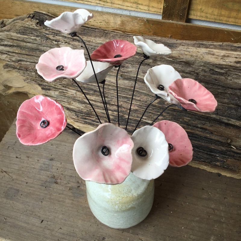 Ceramic Flowers - Etsy