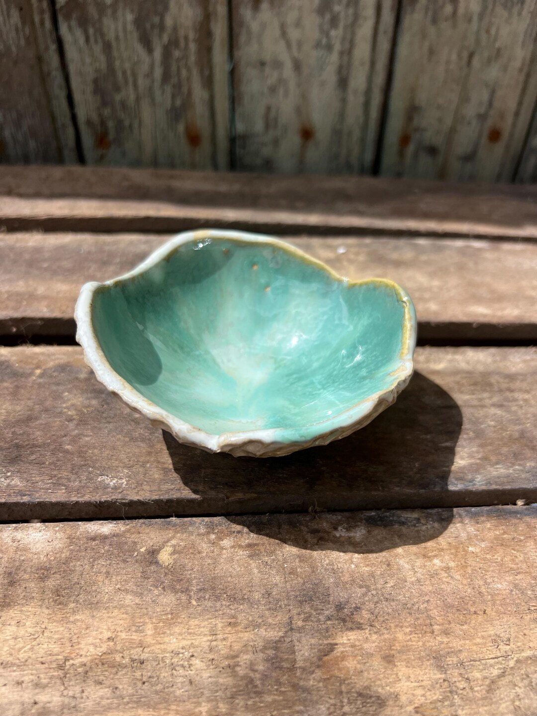 Small Irregular Bowl in Glazed Stoneware Made on a Potter's Wheel ...