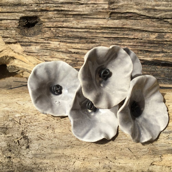 Gray Flowers - Etsy