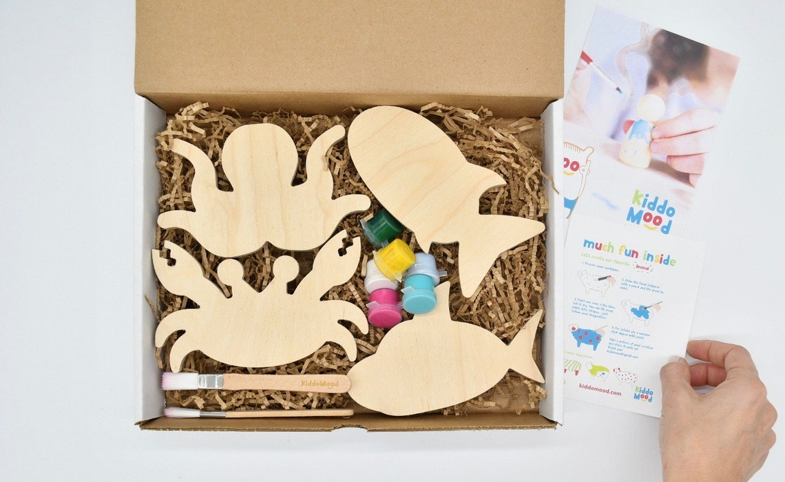 Sea Animals Art Kit Craft Kit for Kids Party Favors - Etsy