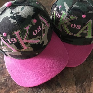 Aka Flat Bill Hat (1 Hat Either Pink or Green) - Etsy