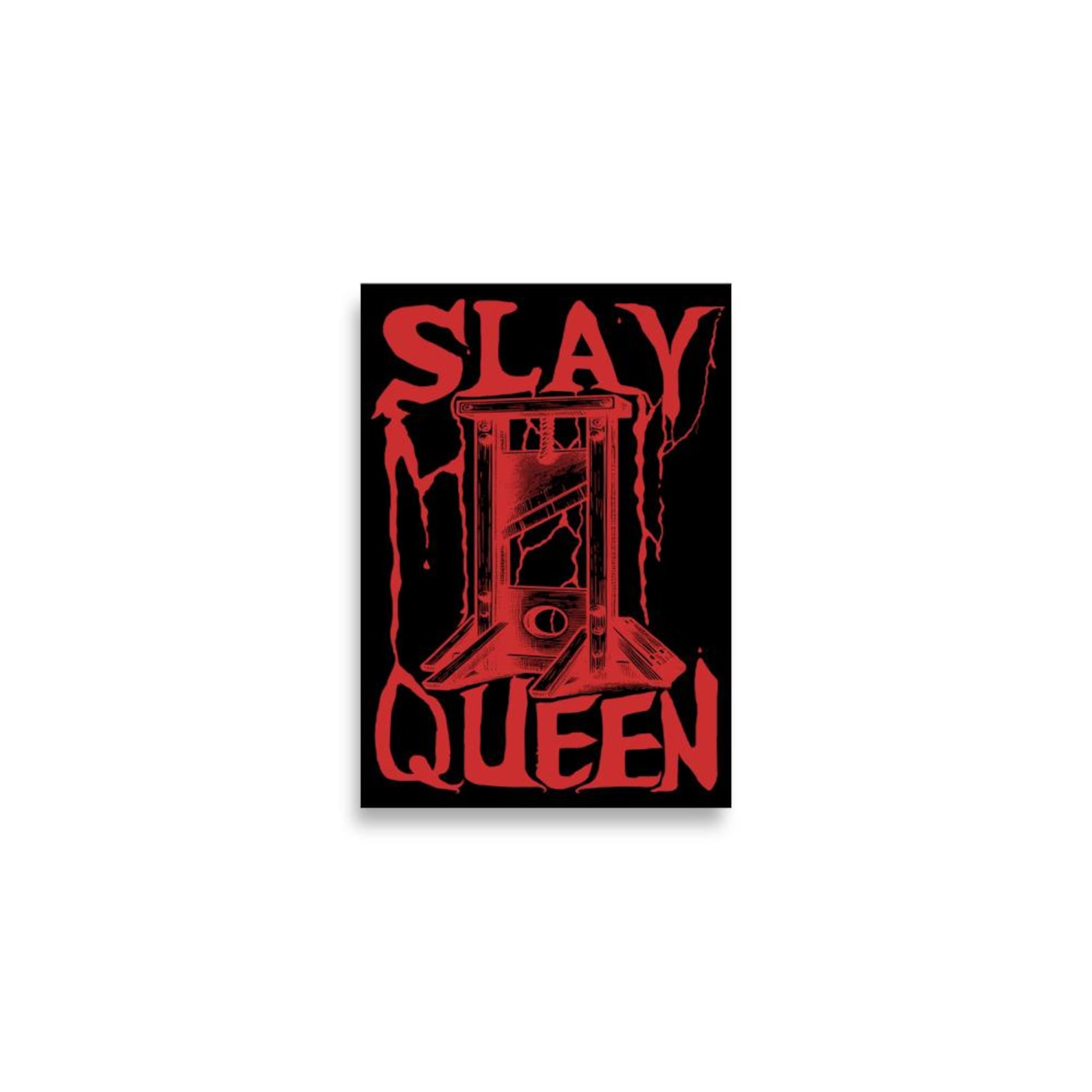 Slay Queen Guillotine Meme Poster - Etsy