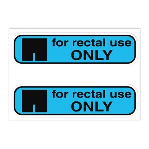 For Rectal Use Only - Meme, Oddly Specific, Funny, Sticker - Etsy