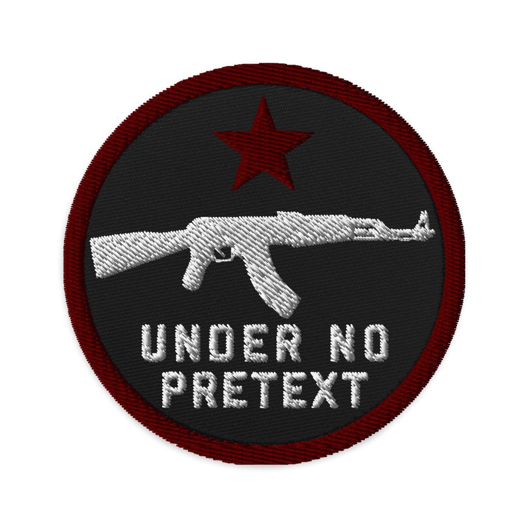 Under No Pretext - Socialist, Red Star, AK47, Battle Jacket Patch - Etsy