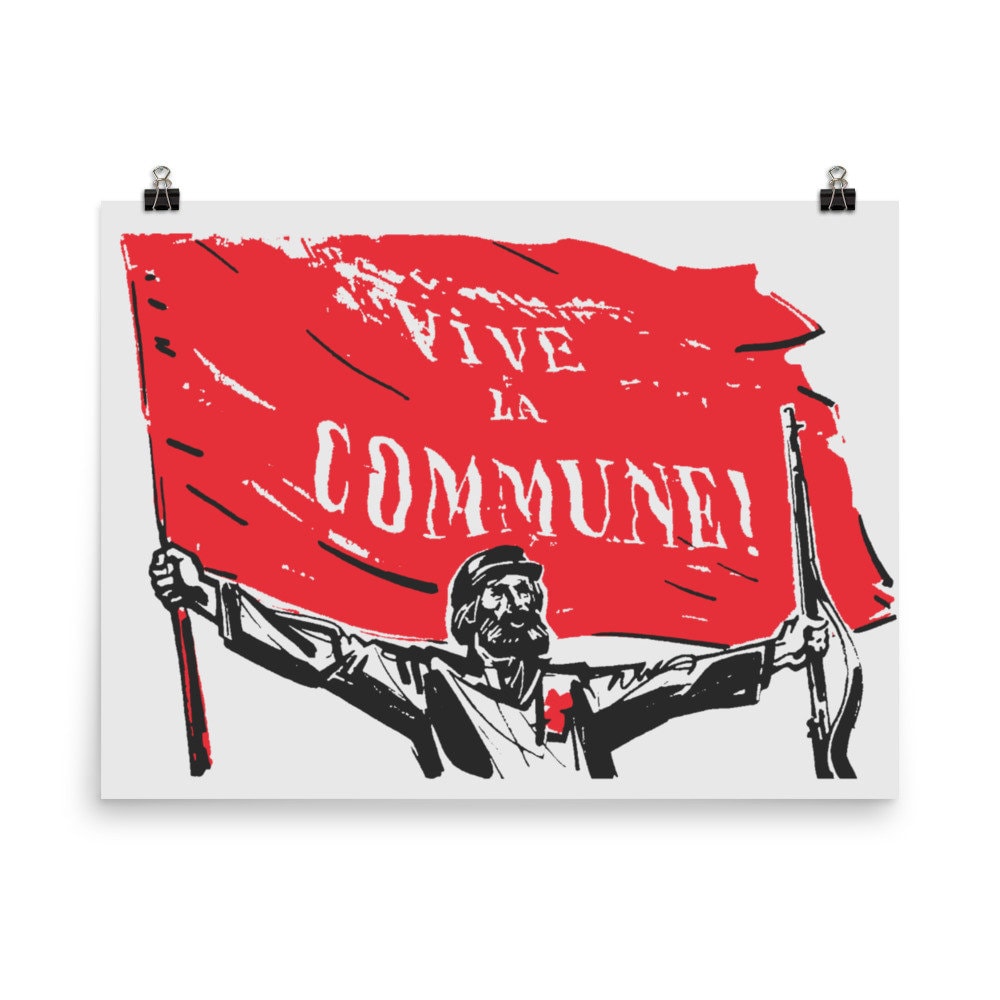 Vive La Commune Paris Commune Historical Socialist | Etsy