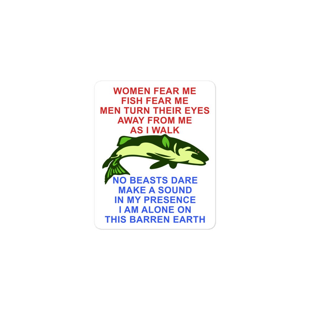 Women Fear Me Fish Fear Me Men Turn Their Eyes Fishing - Etsy