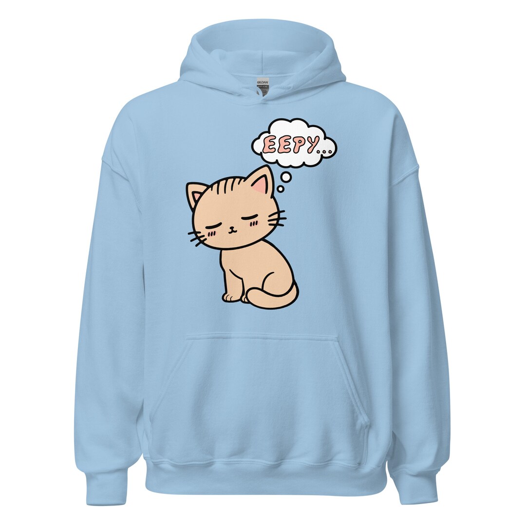 Eepy Cat - Cute Sleepy Kitten Meme Hoodie - Etsy