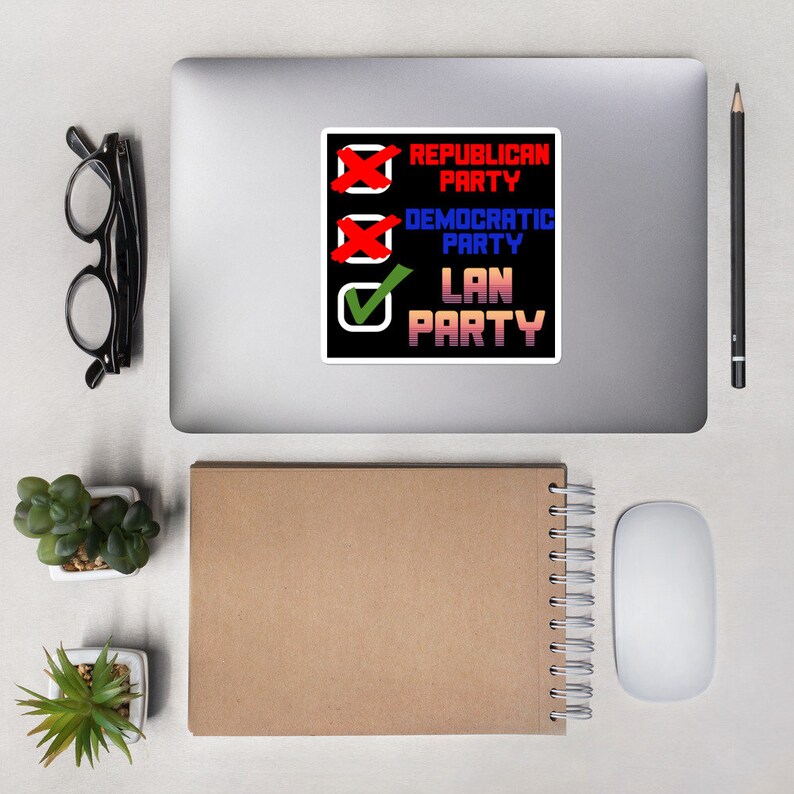 LAN Party PC Gaming Meme Democratic Party Republican - Etsy