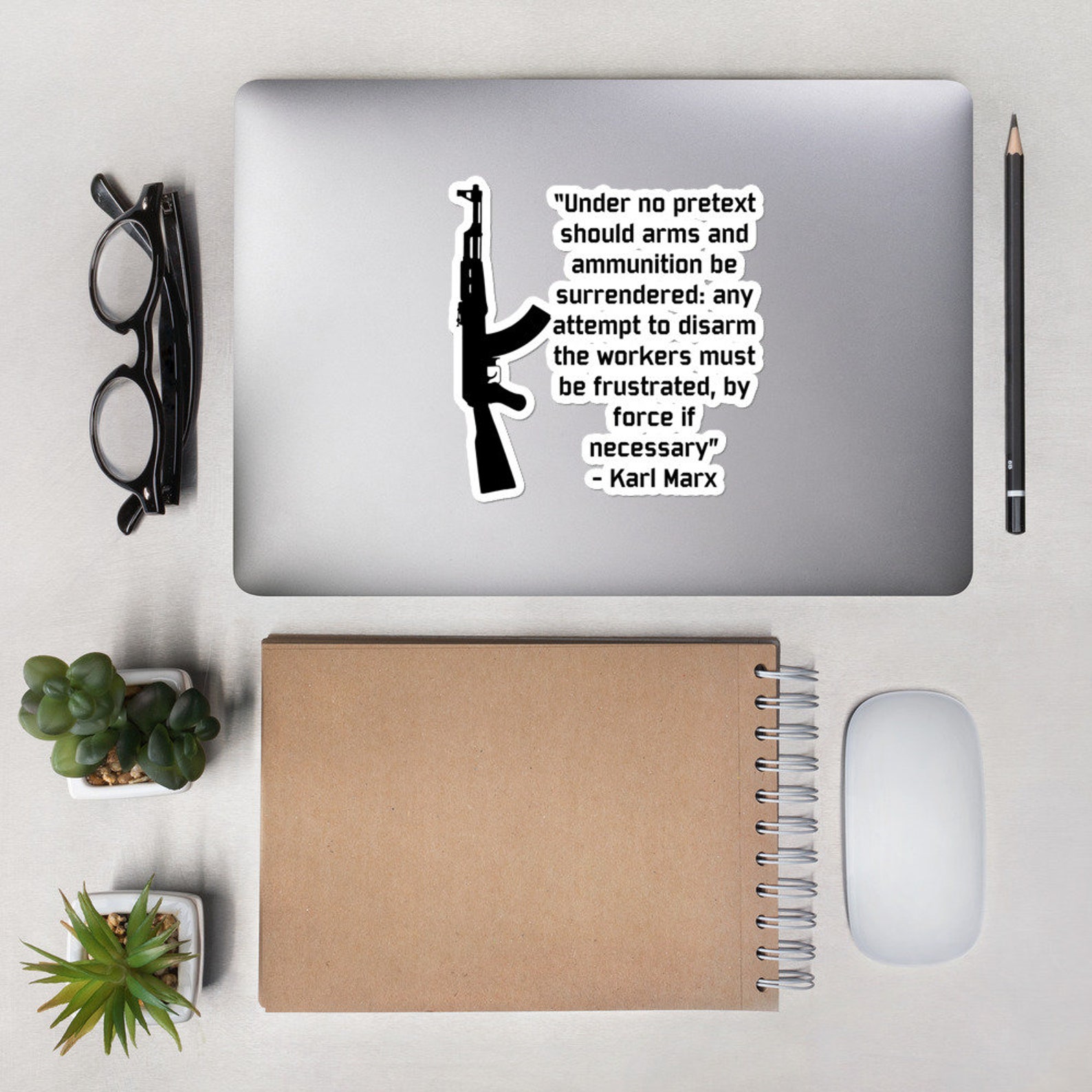 Under No Pretext Quote Karl Marx Quote AK47 Socialist - Etsy