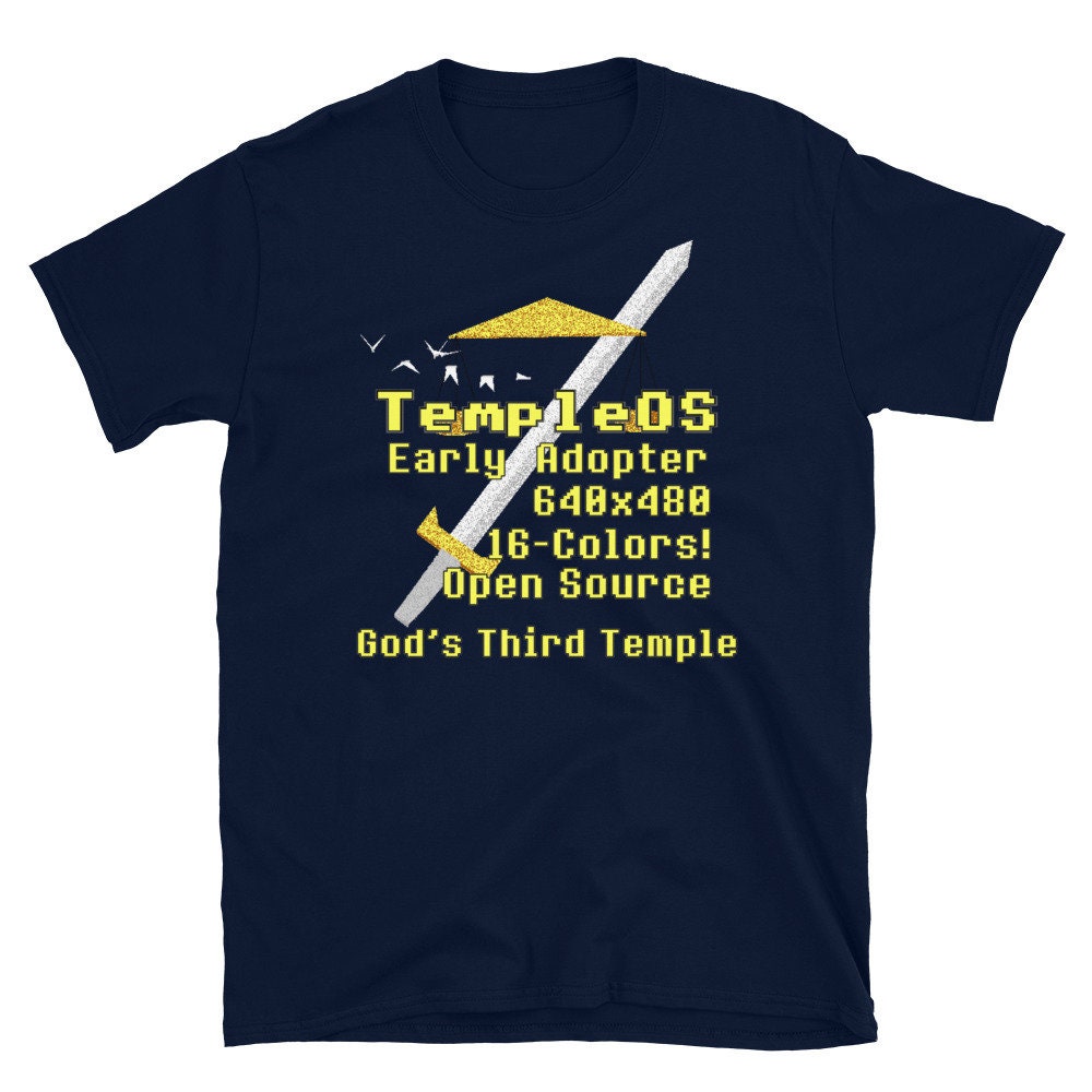 Templeos Early Adopter - Terry A Davis, Programmer, Meme T-shirt - Etsy