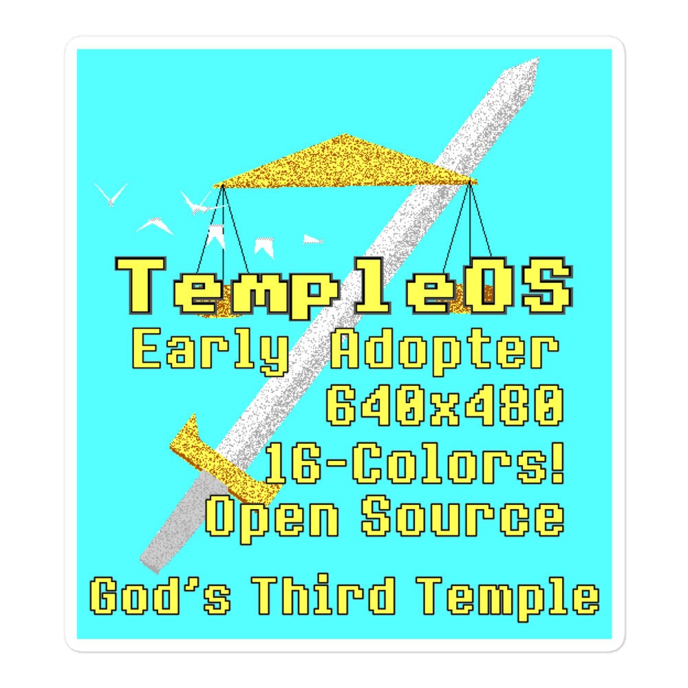 Templeos Early Adopter Terry A Davis Programmer Meme - Etsy