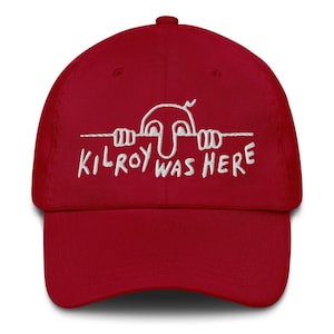 Kilroy Was Here - World War II, Historical Graffiti, Meme Hat - Etsy