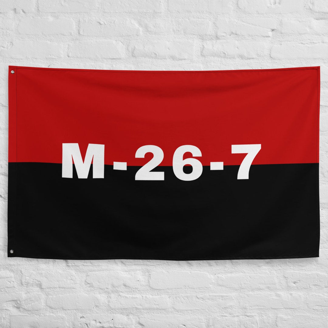 M-26-7 - Cuban Revolution, Historical, Cuba, Socialist Flag - Etsy