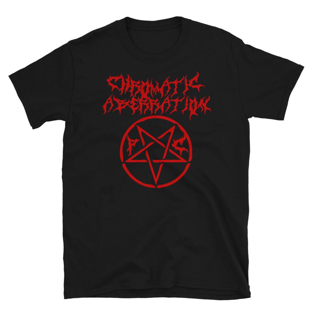 Chromatic Aberration Black Metal - Meme, PC Gaming, Goth, Band T-shirt ...
