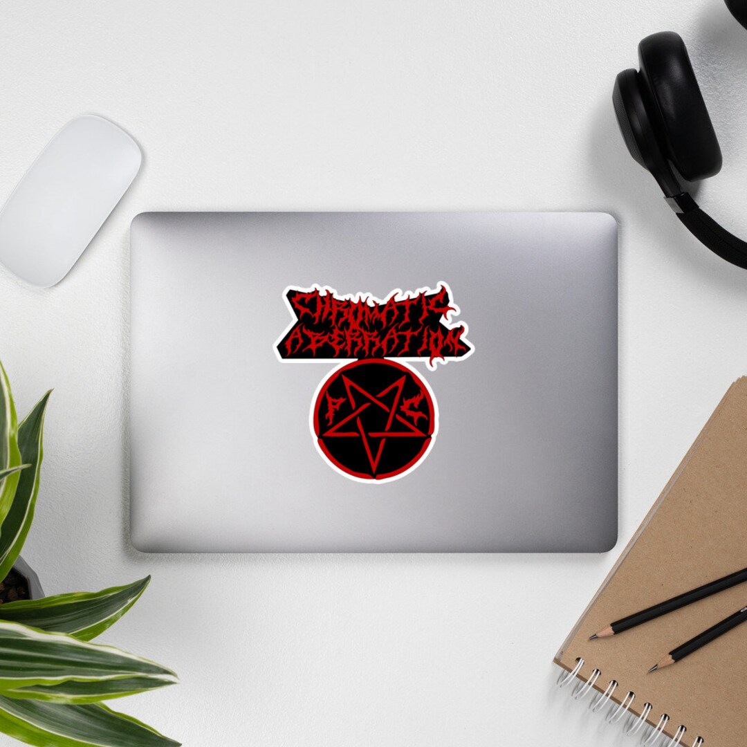 Chromatic Aberration Black Metal - Meme, PC Gaming, Goth, Band Sticker ...
