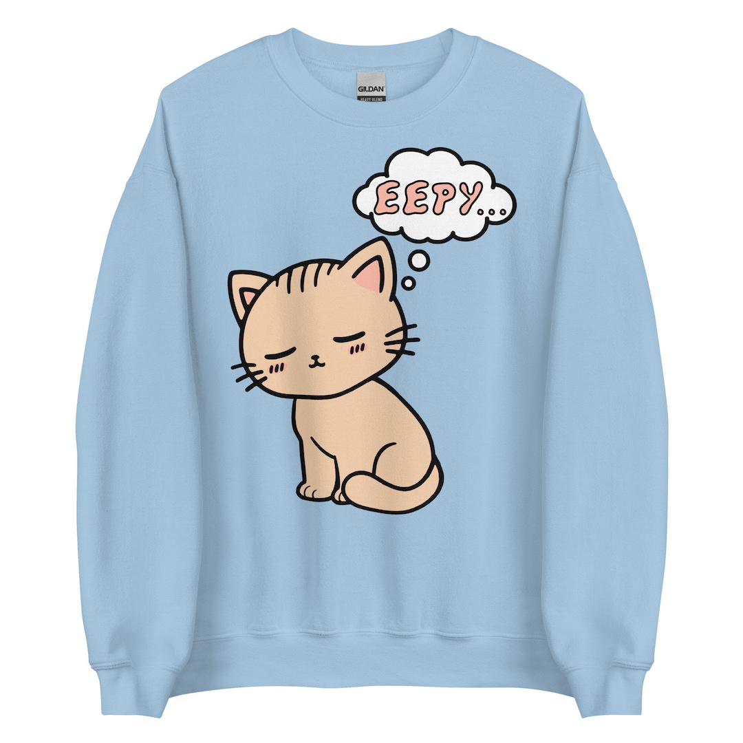 Eepy Cat - Cute Sleepy Kitten Meme Sweatshirt - Etsy