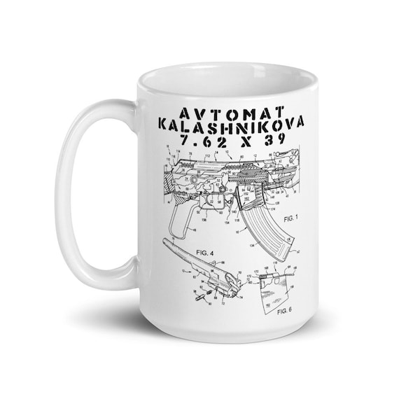 Avtomat Kalashnikova Blueprint AK47 Mikhail Kalashnikov | Etsy