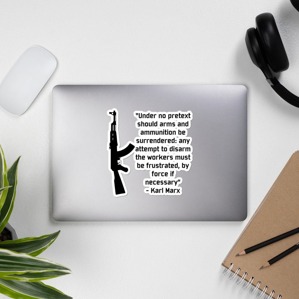 Under No Pretext Quote Karl Marx Quote AK47 Socialist | Etsy
