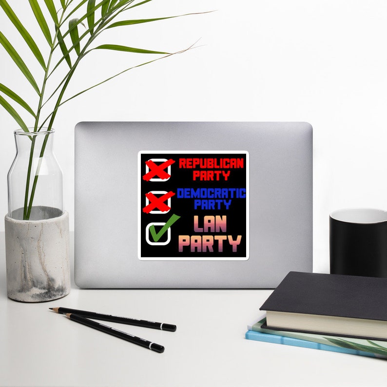 LAN Party PC Gaming Meme Democratic Party Republican - Etsy