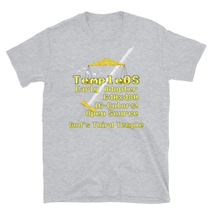 Templeos Early Adopter Terry A Davis, Programmer, Meme T-shirt - Etsy