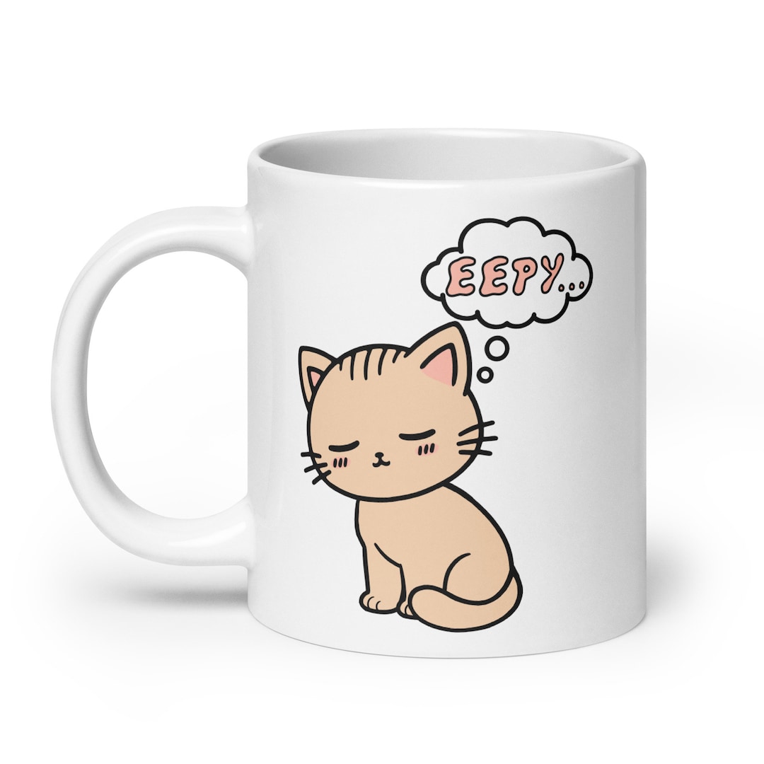 Eepy Cat - Cute Sleepy Kitten Meme Mug - Etsy