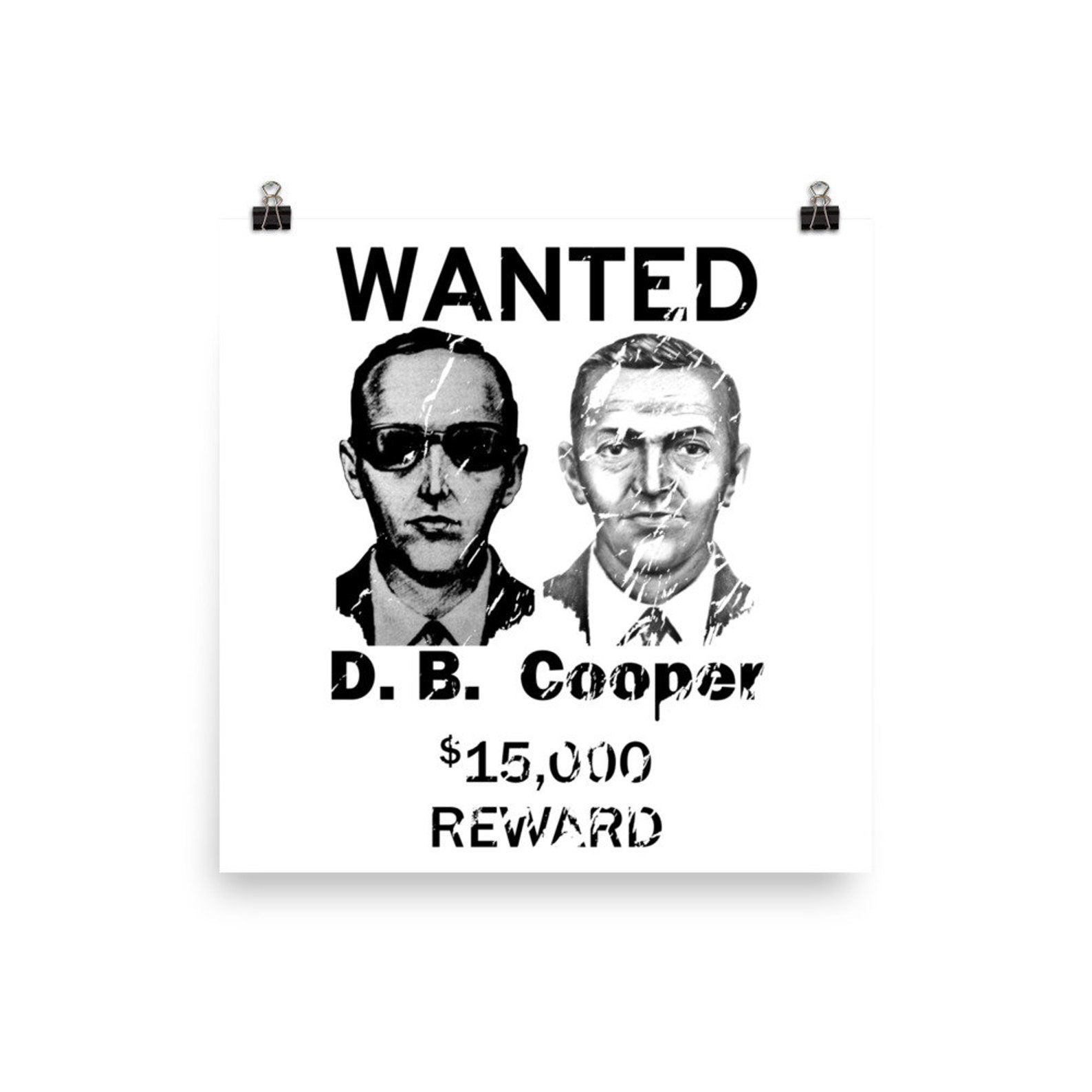 DB Cooper Wanted Poster Criminal FBI Plane Hijacking - Etsy