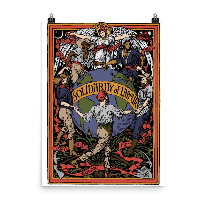 Labor Solidarity Poster Art - Etsy