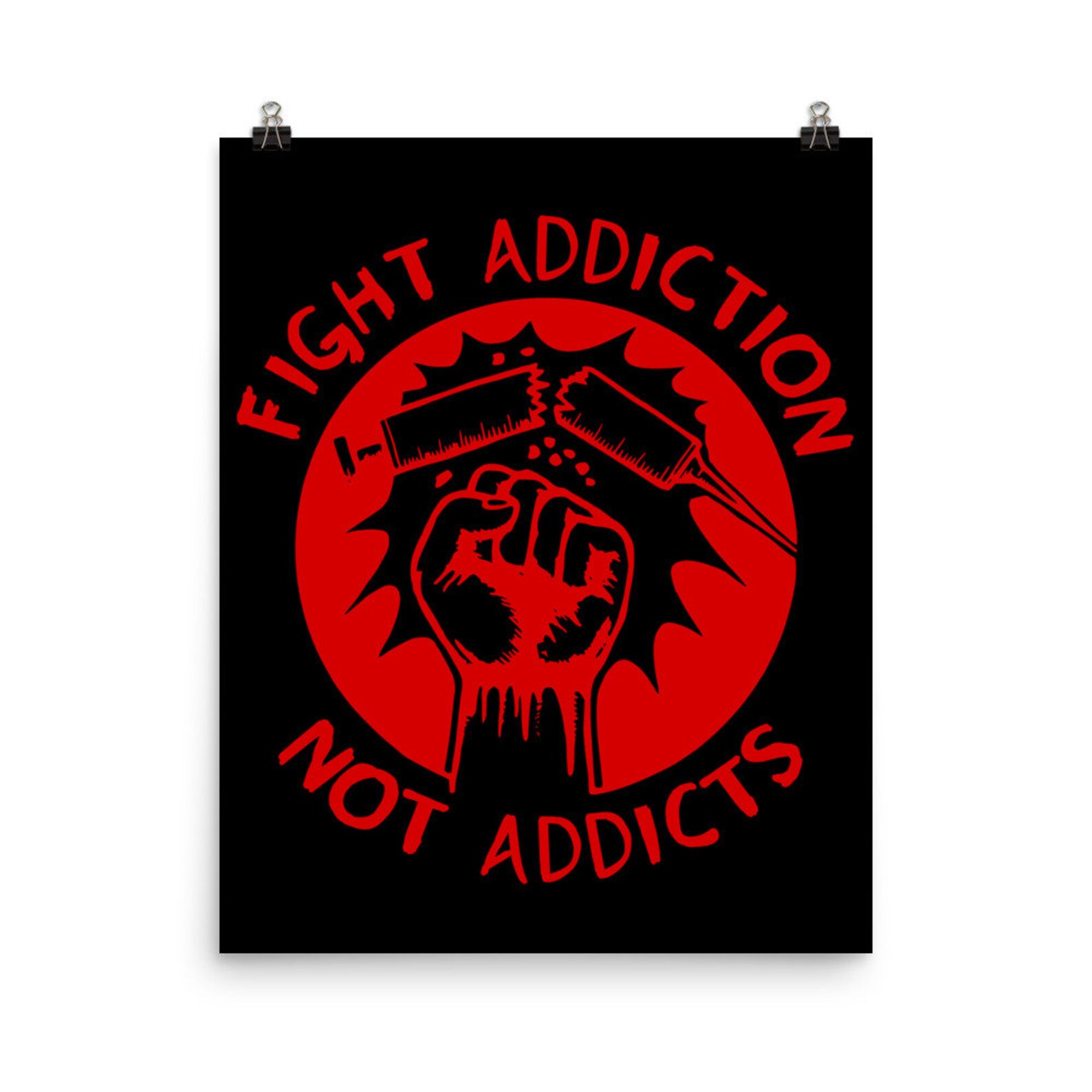 Fight Addiction Not Addicts - End the War on Drugs Poster - Etsy