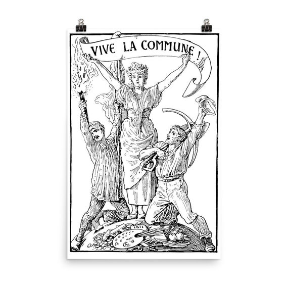 Vive La Commune Walter Crane Historical Paris Commune | Etsy