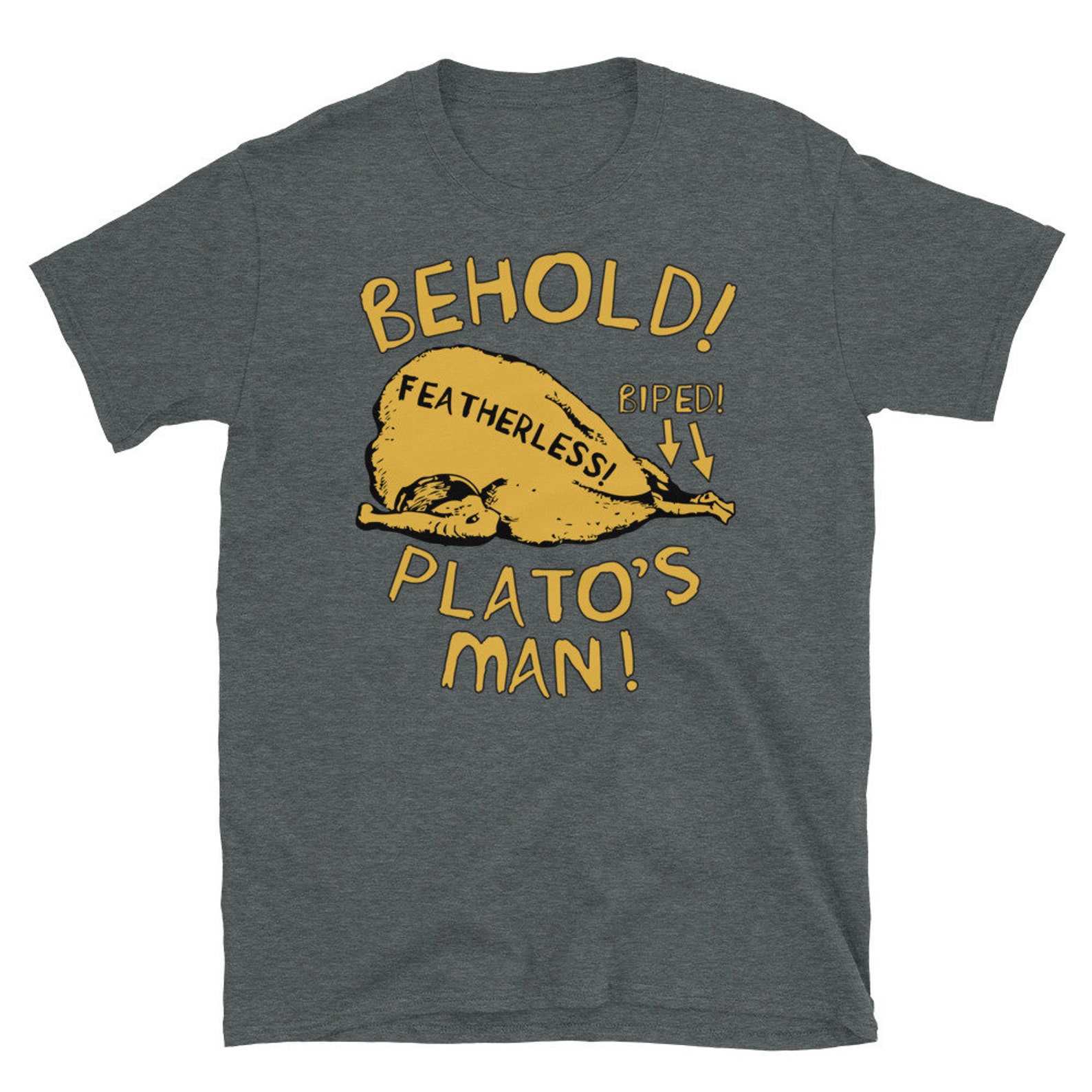 Behold Plato's Man Diogenes Featherless Biped - Etsy