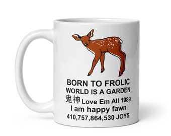 Born to Frolic Meme Cute Fawn Oddly Specific Tank Top - Etsy
