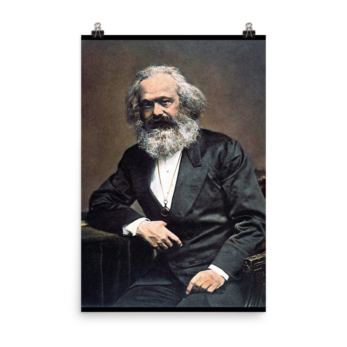 Karl Marx Colorized Portrait Marxist Socialist | Etsy