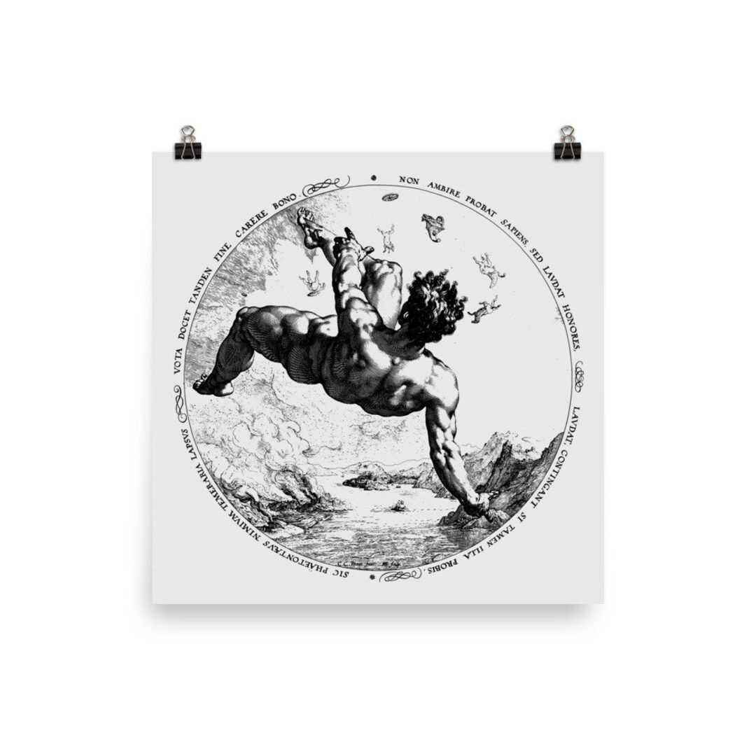 Phaeton - Hendrick Goltzius, Icarus, Greek Mythology, Aesthetic, Goth ...