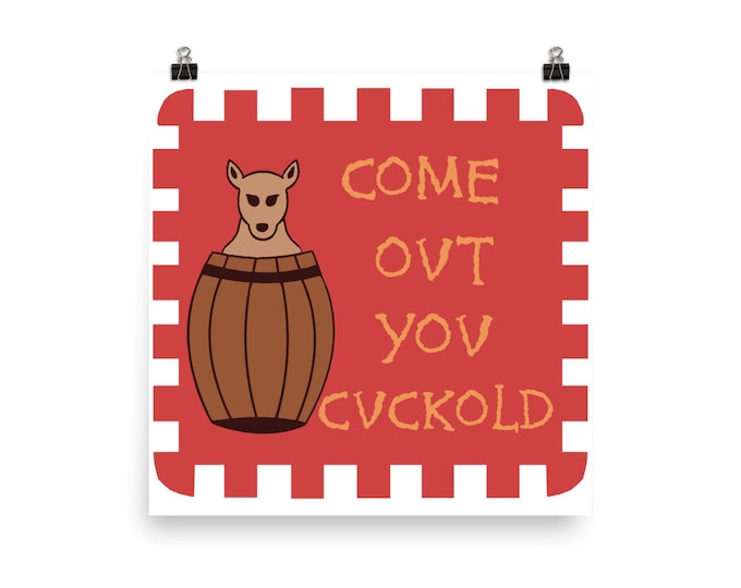 Come Out You Cuckold Flag Sir Horatio Cary Regiment of - Etsy