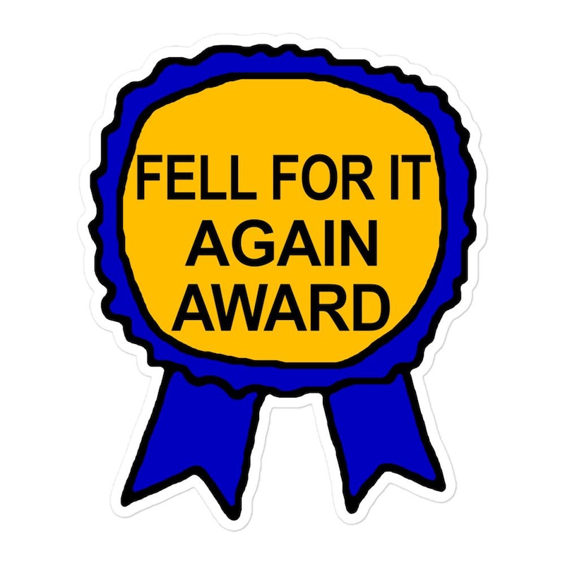 Fell for It Again Award - Etsy