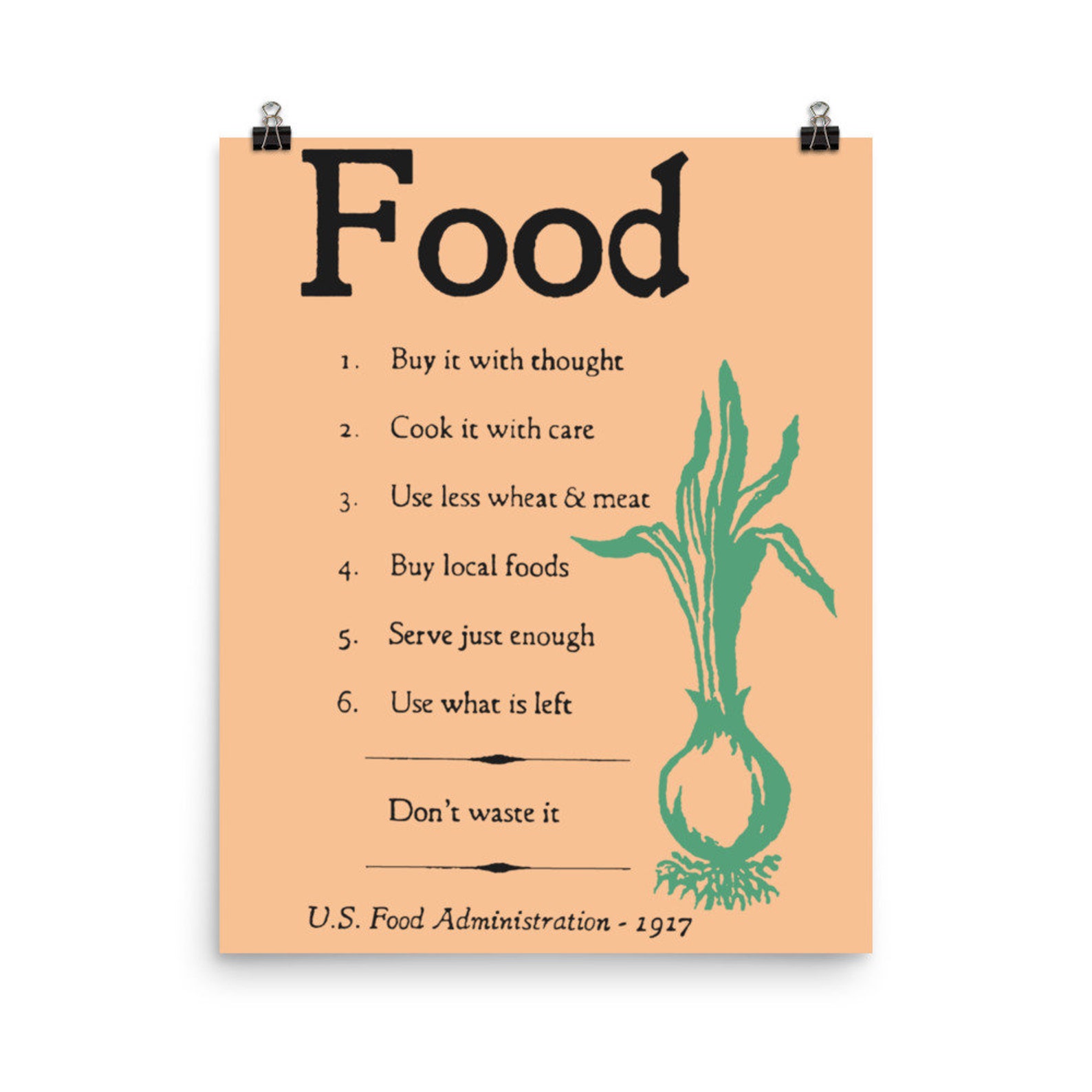 Food WW1 Rationing Poster World War 1 Propaganda Cooking - Etsy