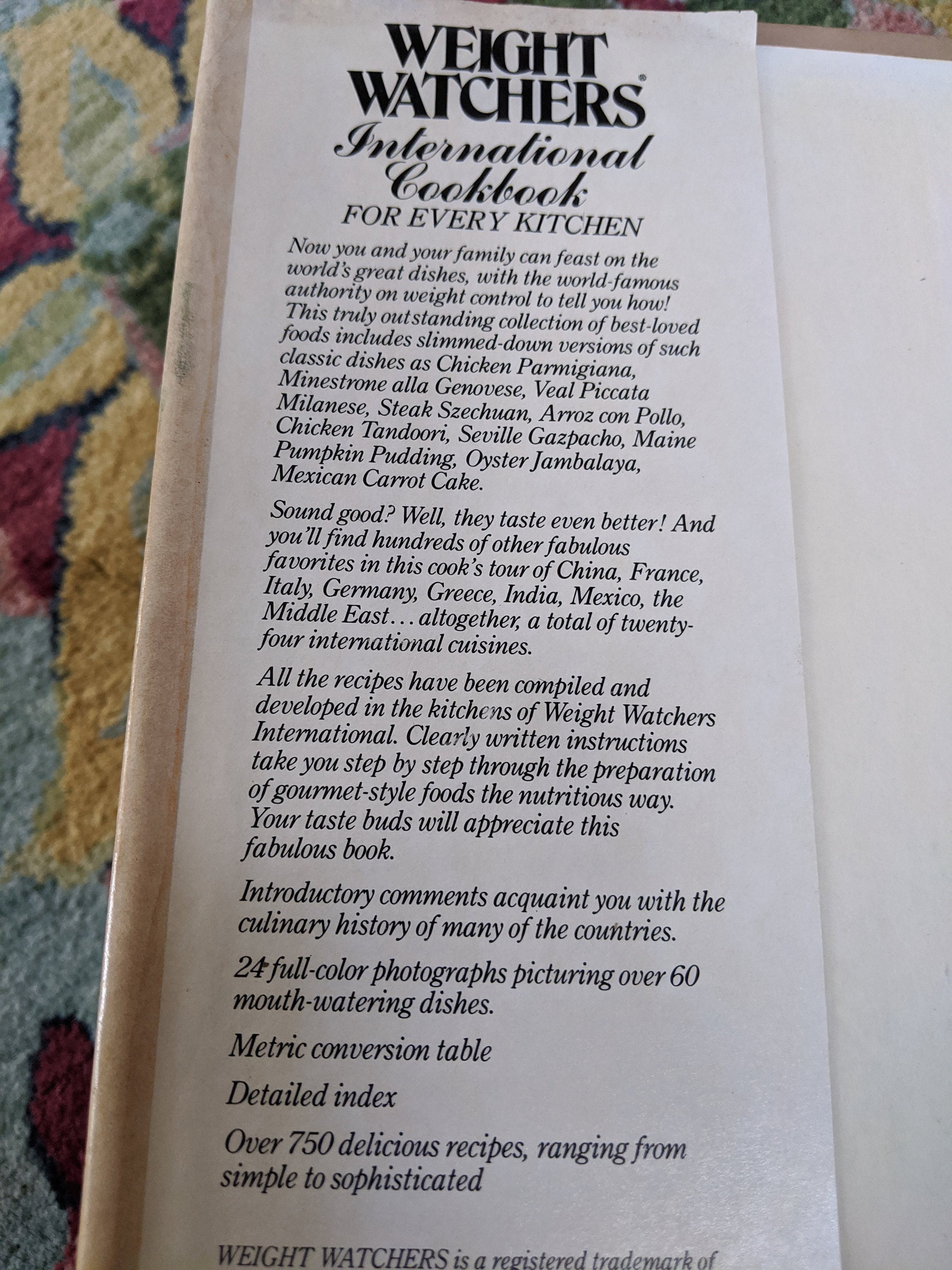 Vintage Weight Watchers International Cookbook 1977 394 - Etsy