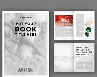 Reading Book Layout | Print Template | Indesign Template | Photography ...