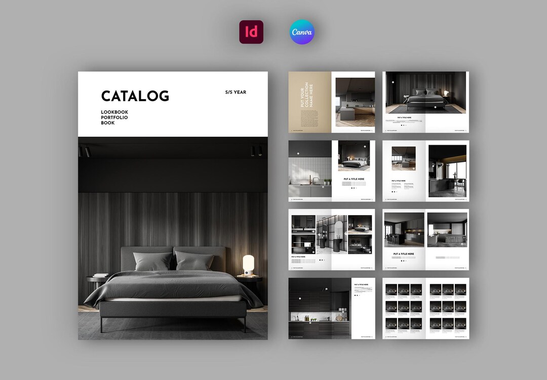 Product Catalog Layout Template | Lookbook Layout | Catalog Brochure ...