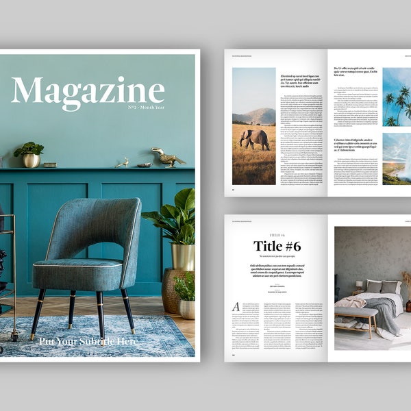 Magazine Layout - Etsy