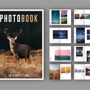 Photo Album Book Layout Template | Photography | Portfolio | Catalog ...