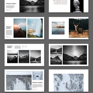 Digital Photography Portfolio Layout Template | Digital Presentation ...