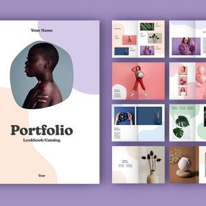 Colorful Portfolio Layout Portfolio Template Brochure Template Book ...
