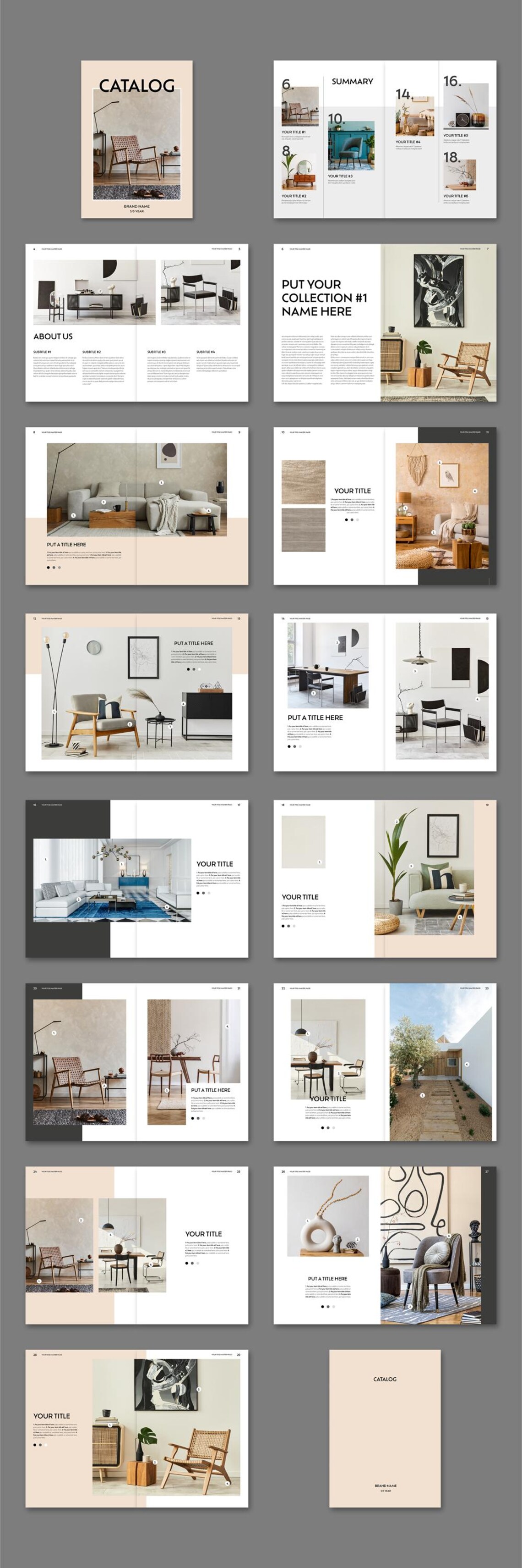 Product Catalog Layout Template | Lookbook Layout | Catalog Brochure ...